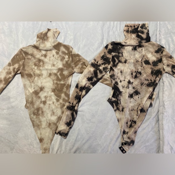 Sweaters | 2 Sheer Body Suites With Marble Design And In Size Medium ...